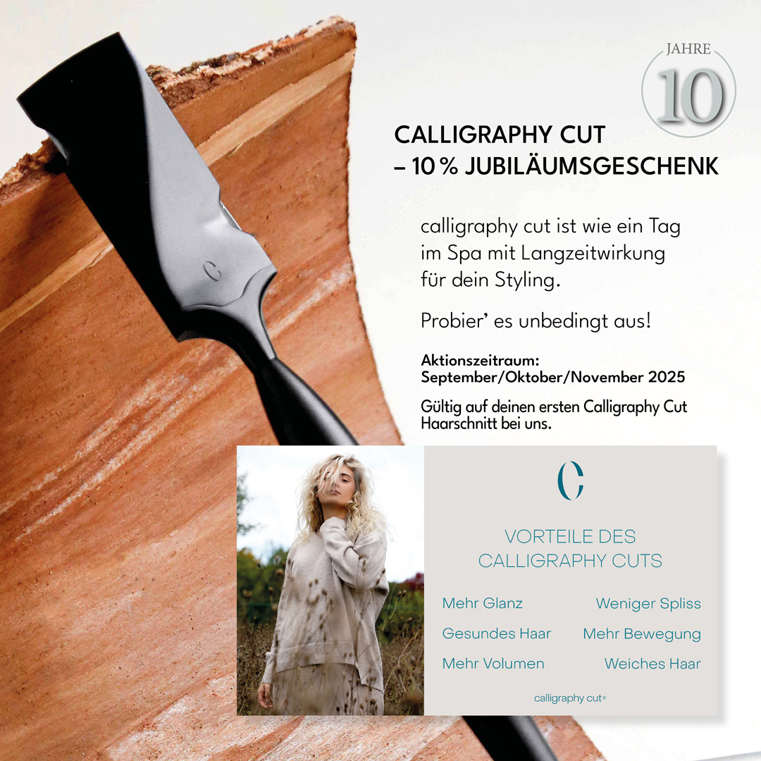 Calligraphy Cut - Raum für Haare